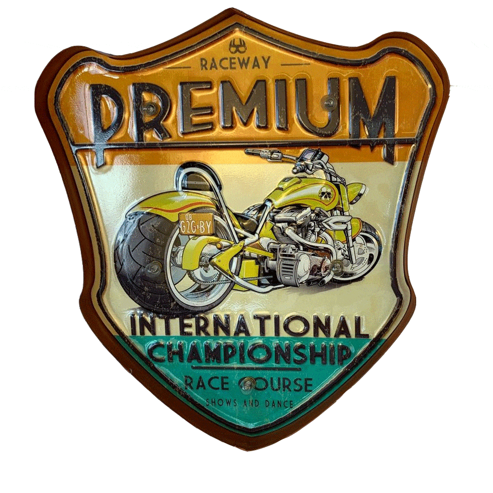 50cm Mancave LED Sign Raceway Motorcycle – GToolsPerth